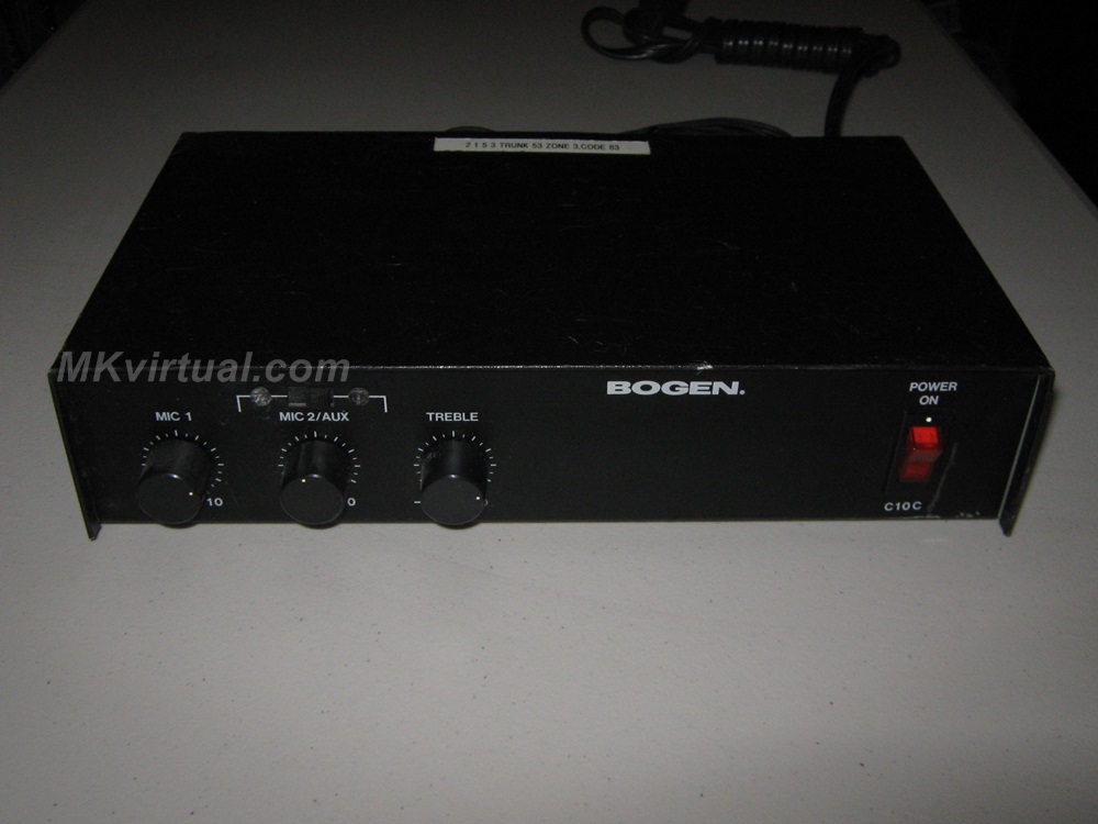 Bogen C10C PA amplifier