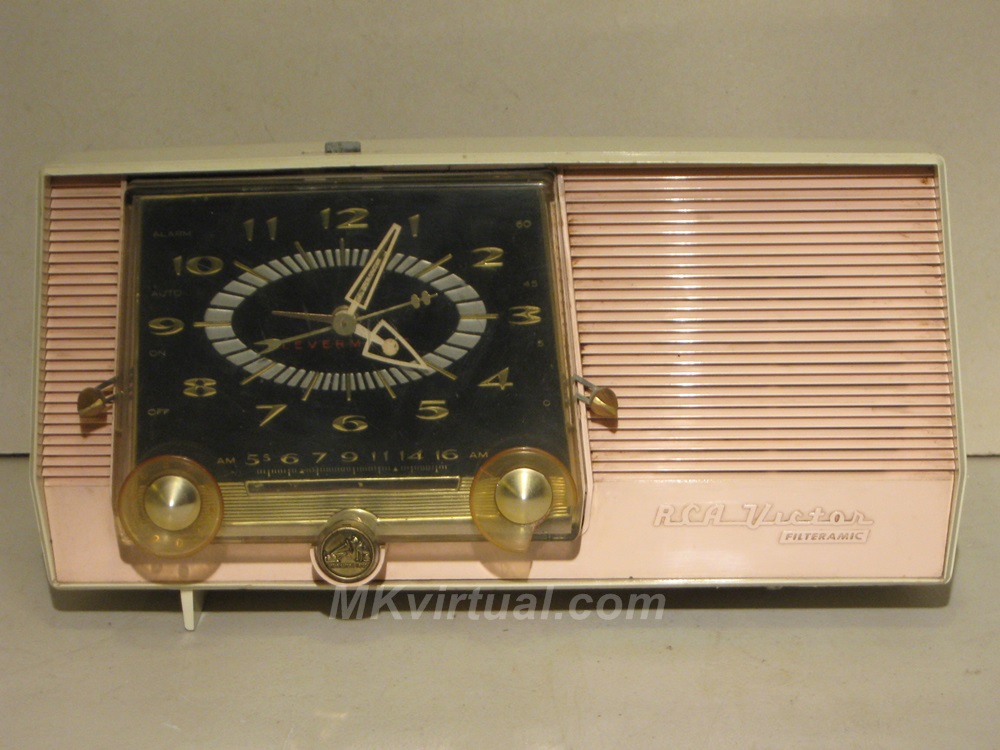 RCA C-423 tubes AM clock radio